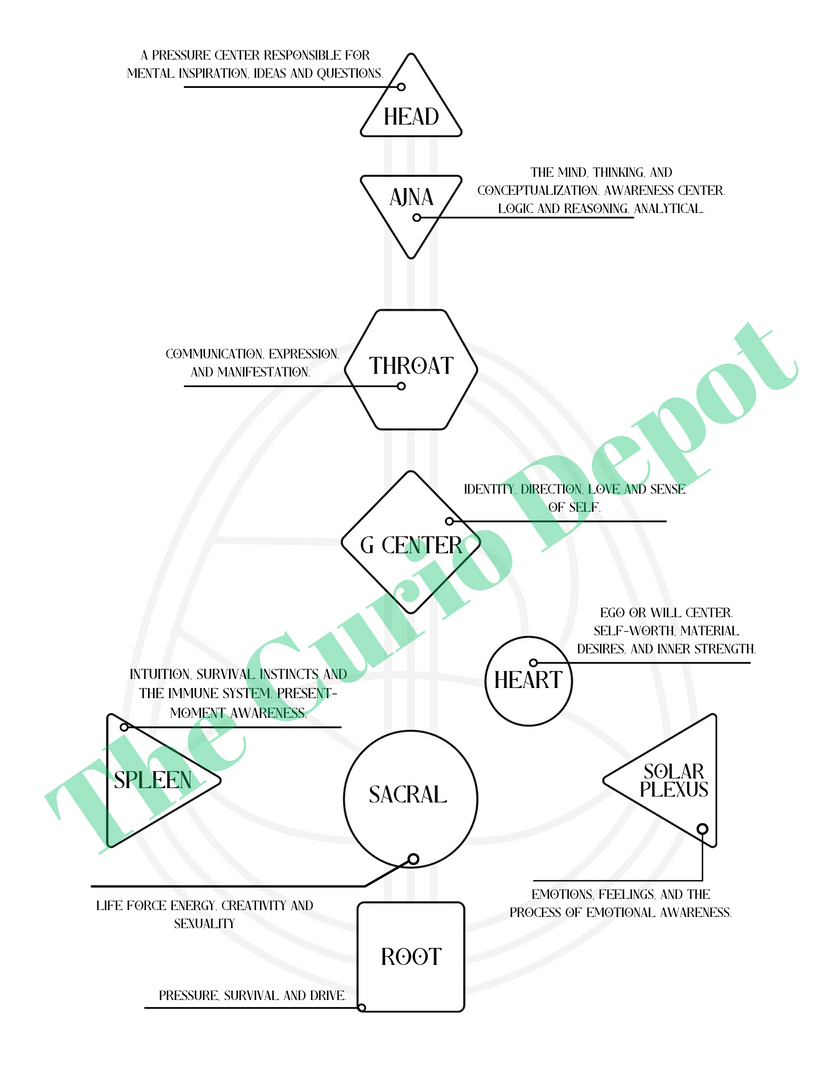 Printable Human Design Body Graph Blank Template – curiodepot